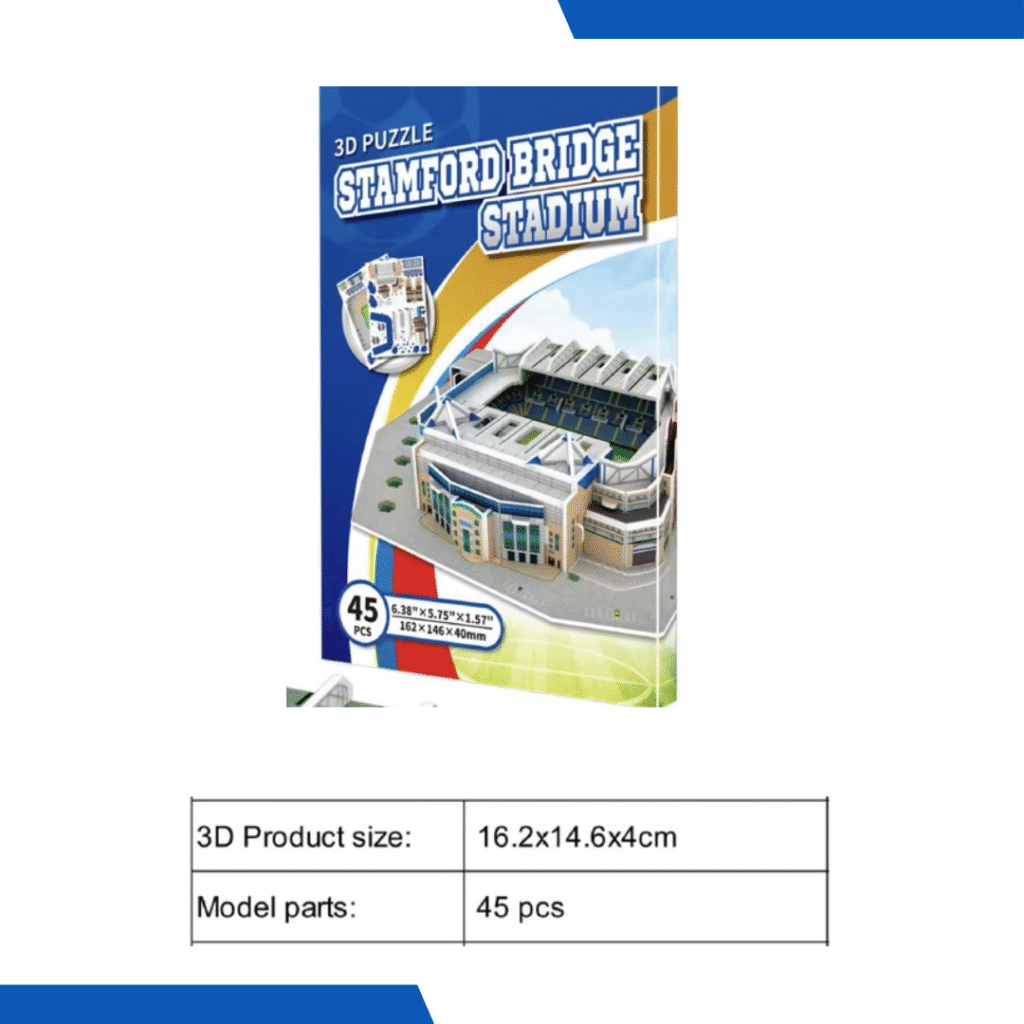 3D Puzzle - Stamford Bridge Small Stadium - Puzzle Craft
