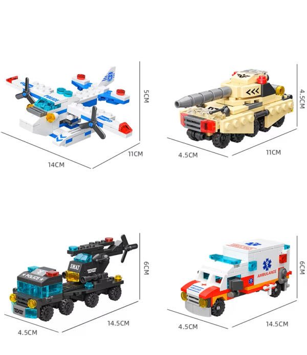 Tank Team 6in1 Lego Set - Puzzle Craft