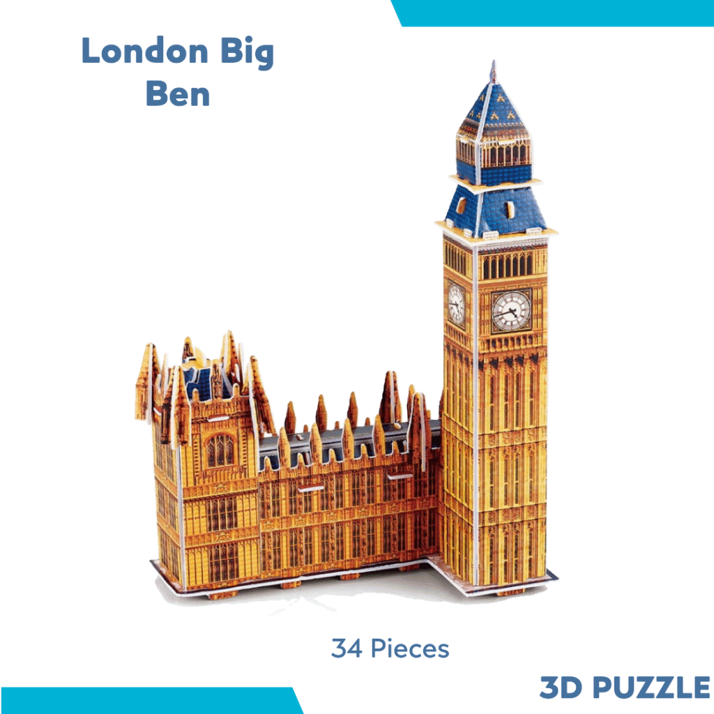 3D Puzzle - London Big Ben Small Size - Puzzle Craft